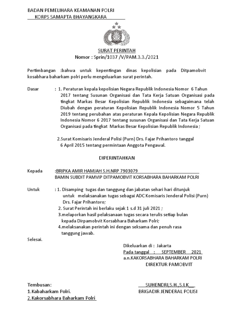 Badan Pemelihara Keamanan Polri | PDF