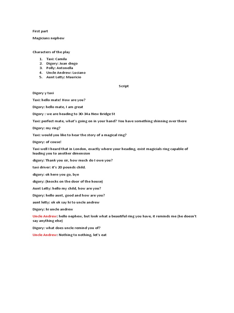 First Part Script 1 | PDF