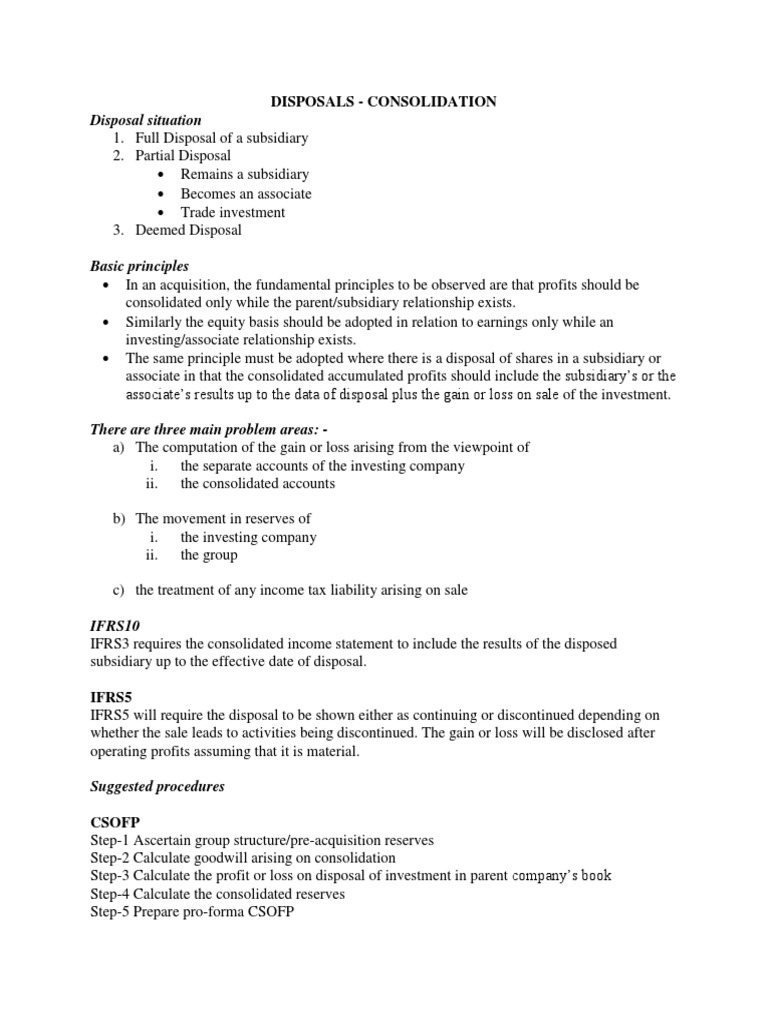 Disposal Grop | PDF | Finance & Money Management