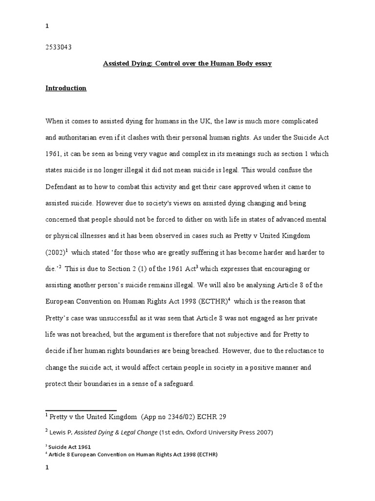 Assisted Dying Laws in the UK Explained | PDF | Applied Ethics | Justice