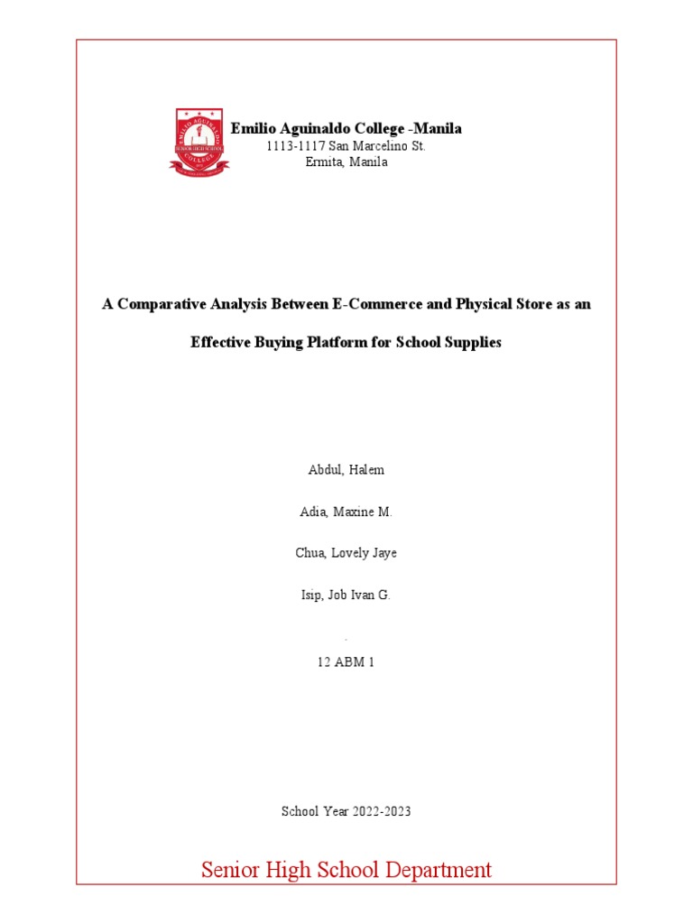 Chapter 1 - Group - 1 - RP | PDF | Online Shopping | Retail