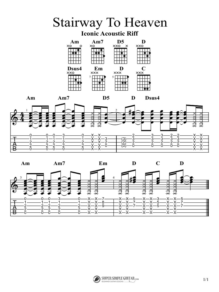 Stairway to Heaven Guitar Tabs | PDF