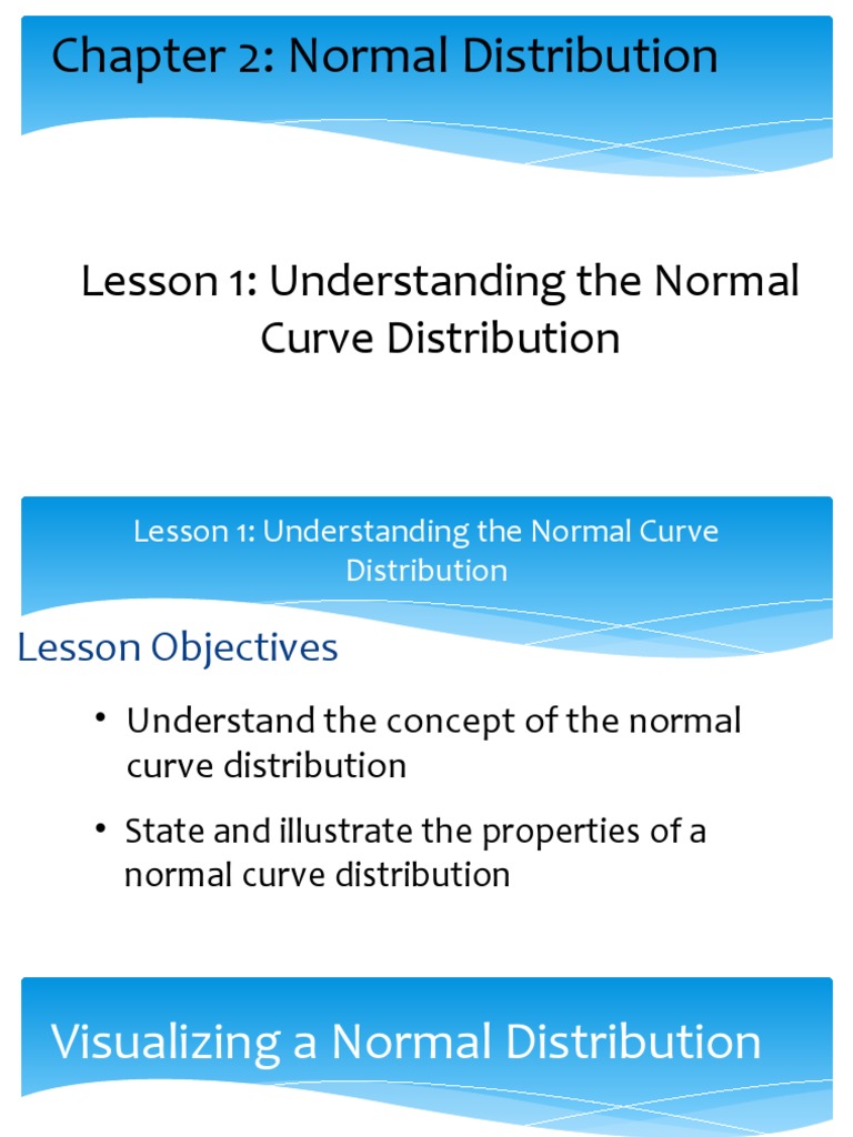 Lesson 1 | PDF | Normal Distribution | Probability Distribution