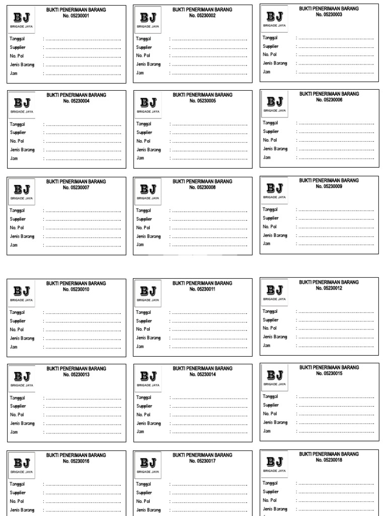Nota Penerimaan | PDF