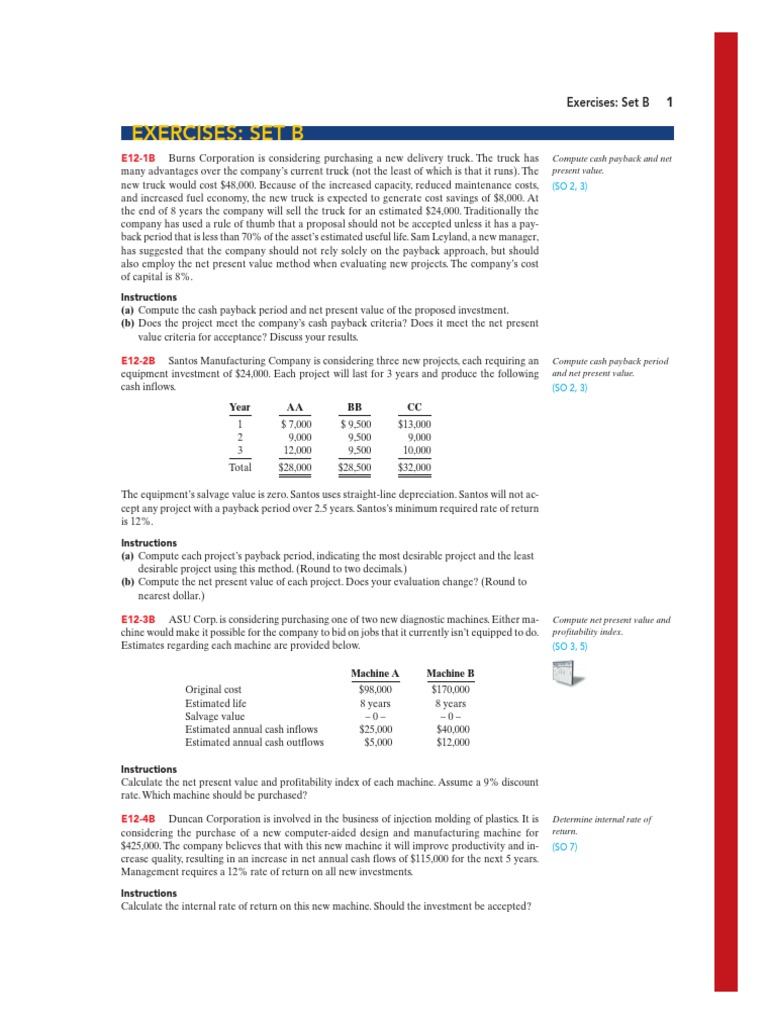 Capita Budgeting Questions | PDF | Net Present Value | Depreciation