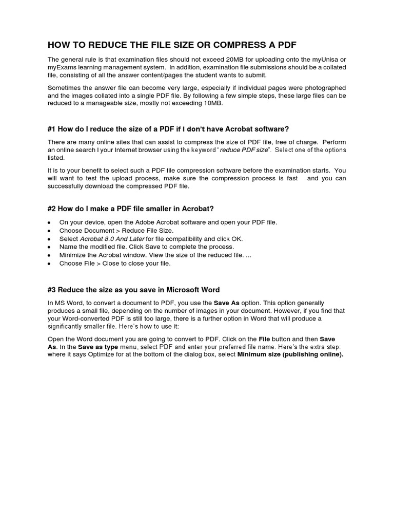 6 - How To Reduce The File Size or Compress A PDF FM Edit | PDF