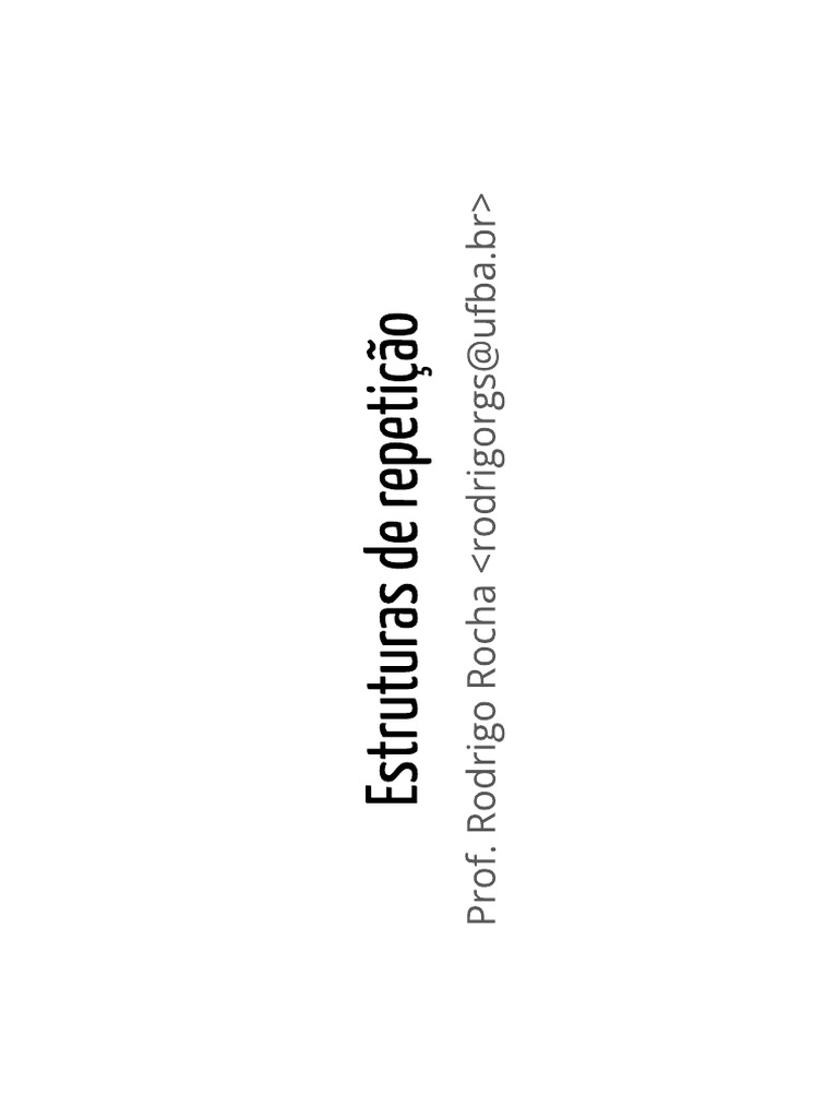 4-Estruturas de Repetição em Python | PDF