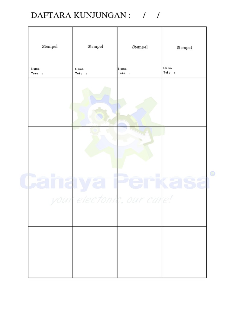 Daftar Kunjungan Sales | PDF