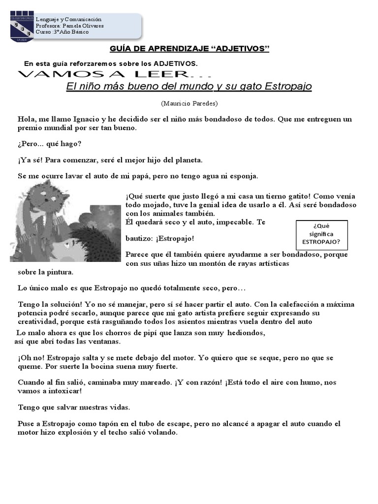 Guia Los Adjetivos | PDF