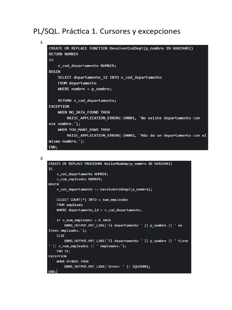 PL-SQL1 Enrique | PDF | Informática