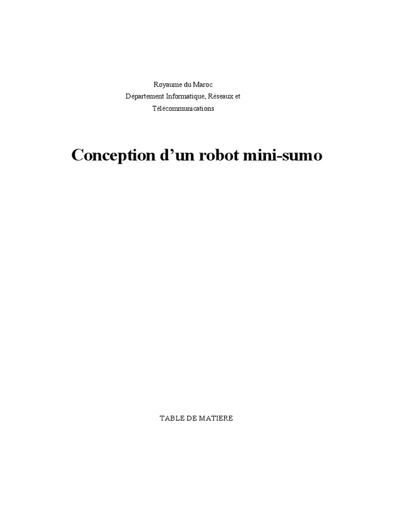 Robot | PDF | Robot | Robotique Robot | PDF | Robot | Robotique