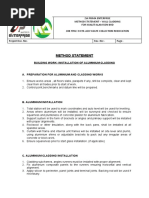 Method Statement Cladding | PDF | Architectural Design | Architecture