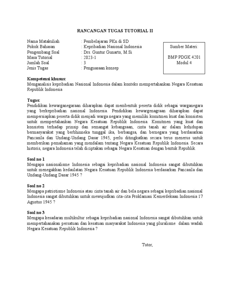 Tugas-2 - Pembelajaran PKN Di SD | PDF