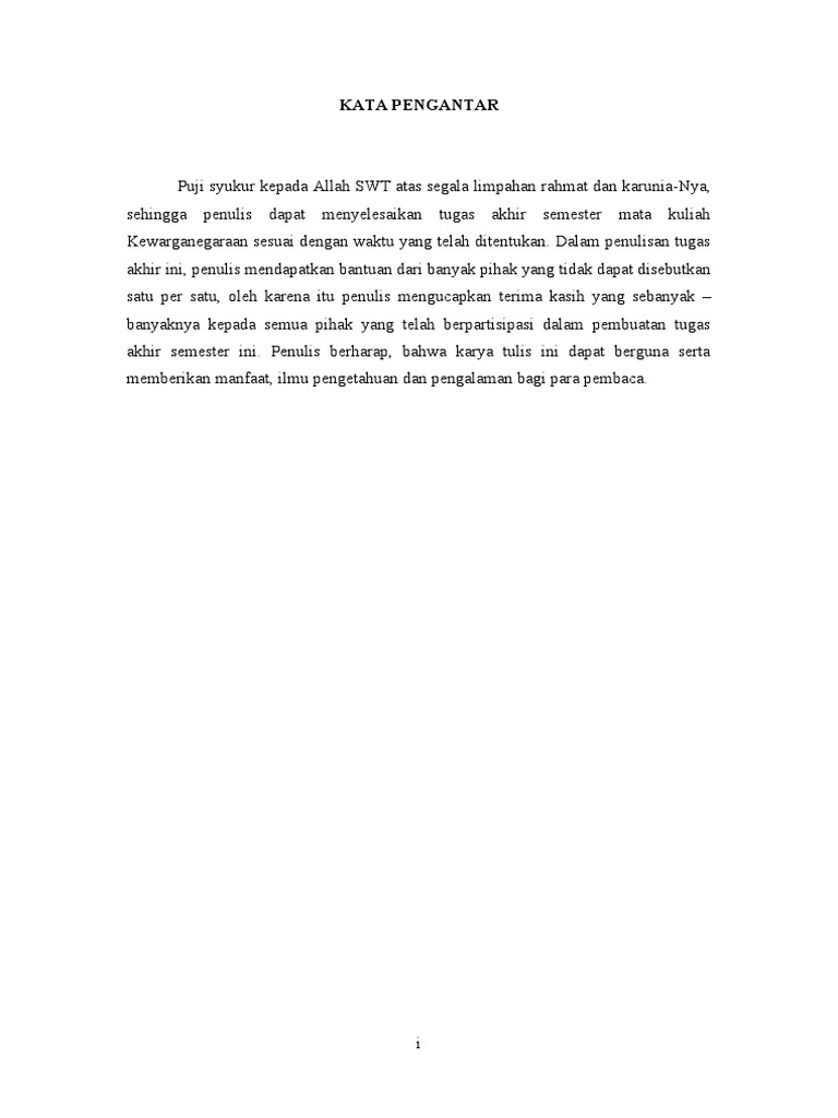 Kata Pengantar Project Uas KWN | PDF