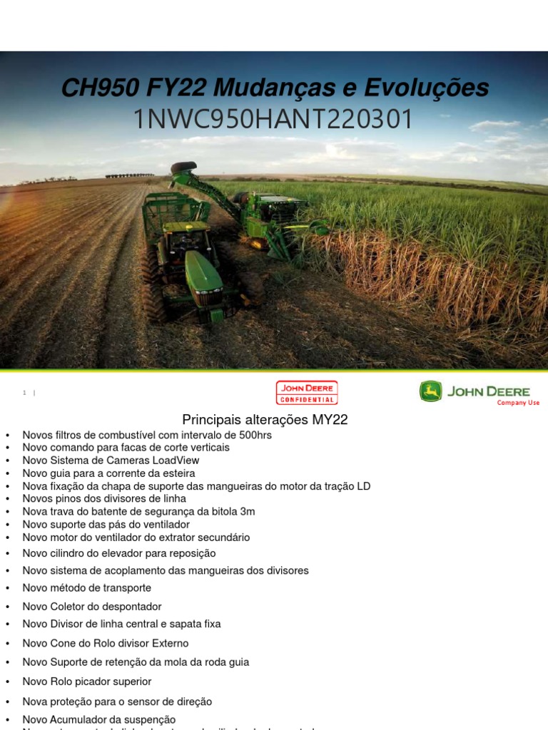 CH950 MY22 Mudanças e Evoluções Mar21 | PDF | Motores | Engenharia Mecânica