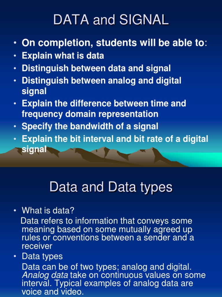 Data and Signals | PDF | Signal (Electrical Engineering) | Frequency
