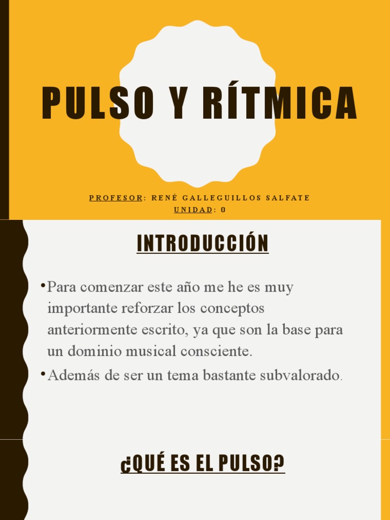 Pulso y Rítmica | PDF | Ritmo | Notación
