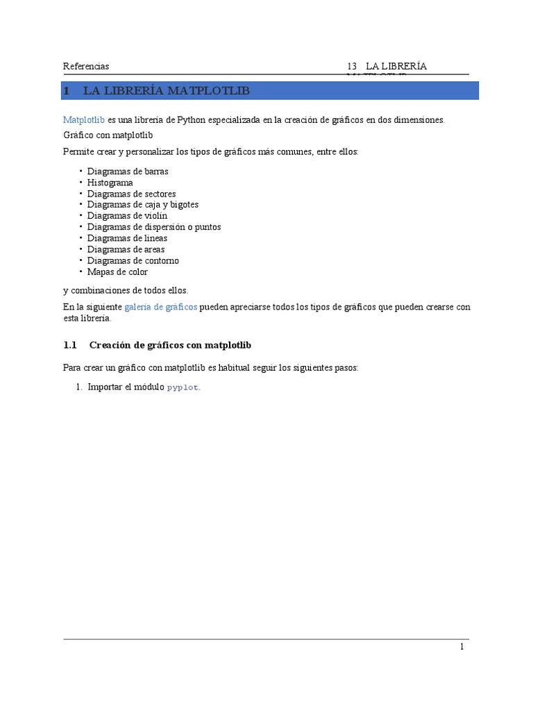 Gráficos en Python con Matplotlib | PDF | Histograma | Estadísticas descriptivas