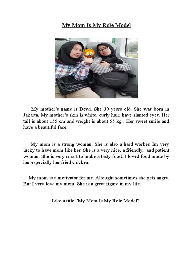 My Mom Is My Role Model | PDF