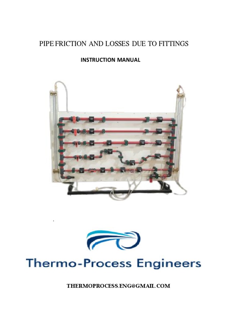 Fluid Friction Apparatus (HBA) 2 | PDF | Drag (Physics) | Reynolds Number
