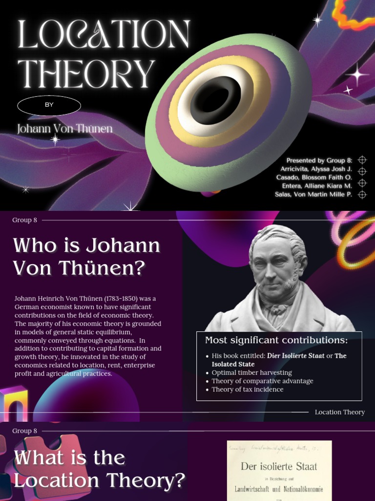 Location Theory-Johann Von Thunen | PDF | Market (Economics) | Economics