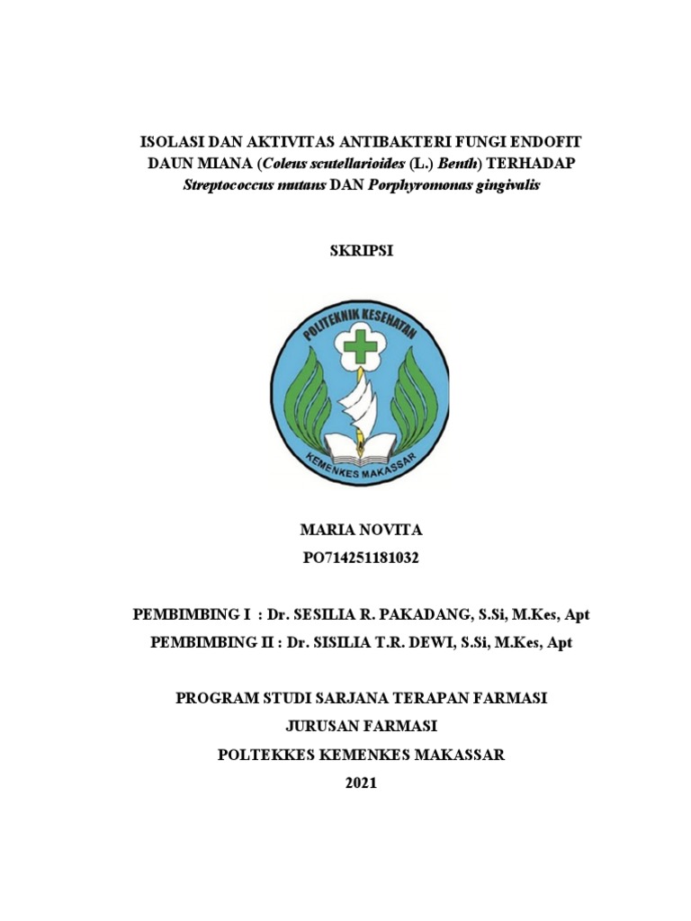 PROPOSAL 2021 Maria Novita 1 | PDF