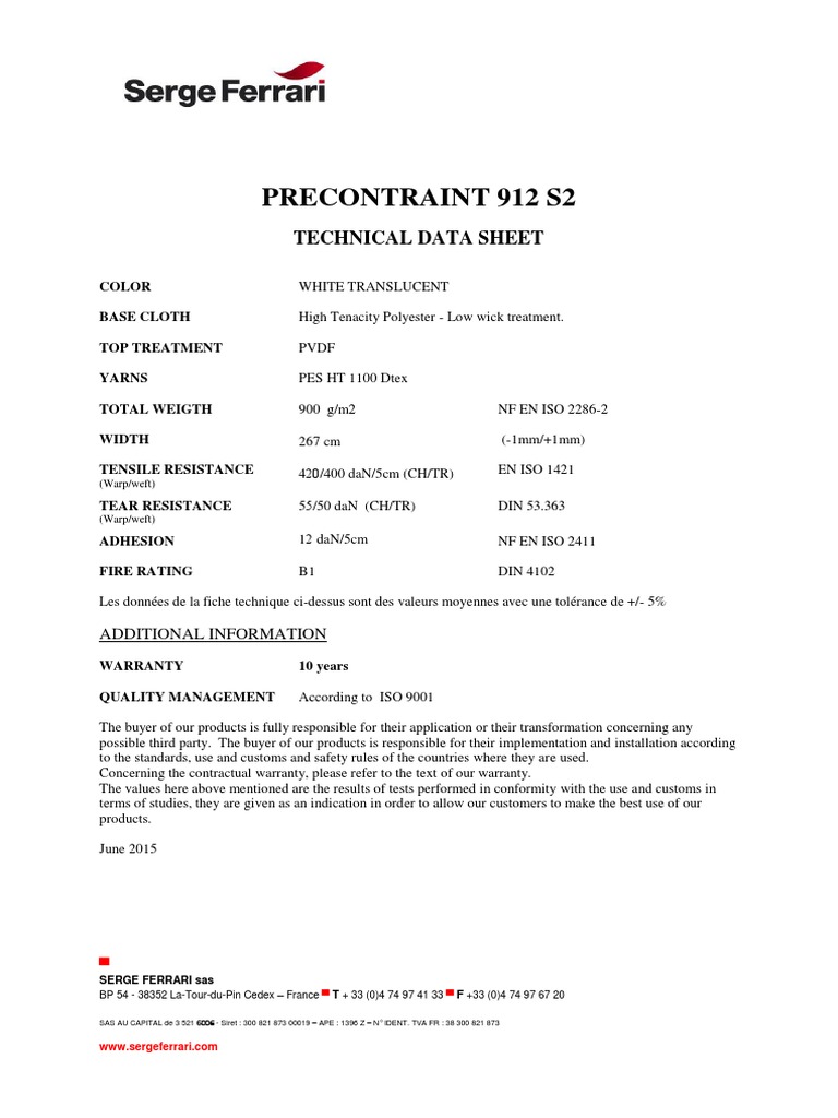 PVC Fabric 912 | PDF