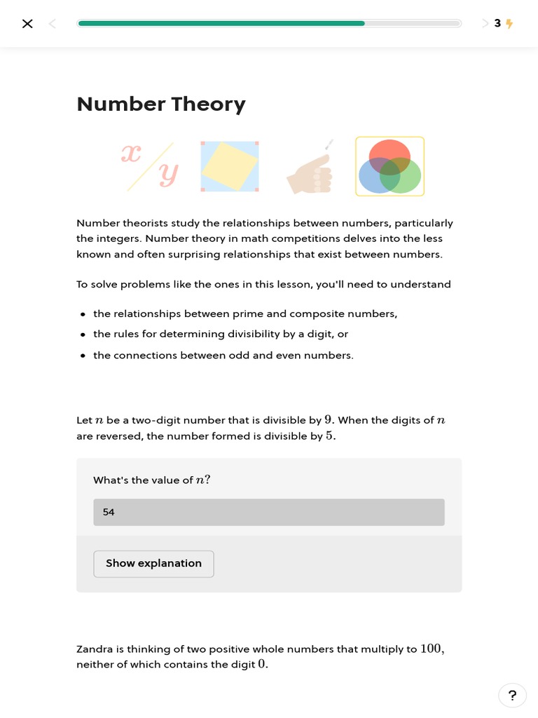Number Theory - Brilliant | PDF | Numbers | Number Theory