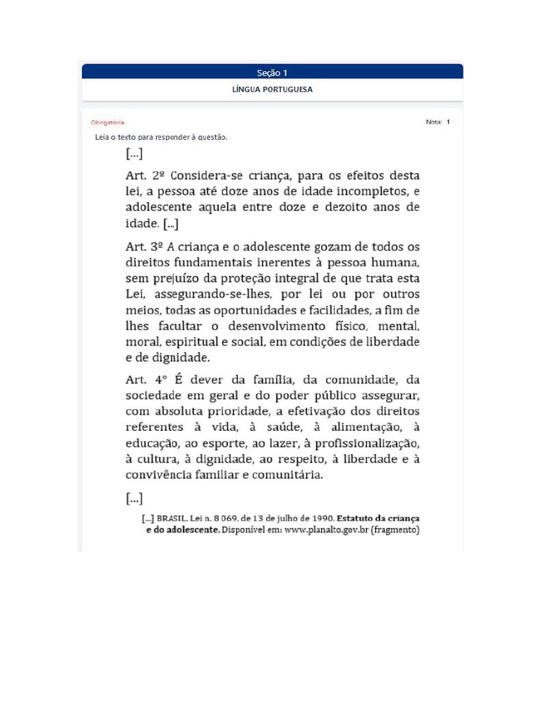 3º EM Prova Paulista Port | PDF