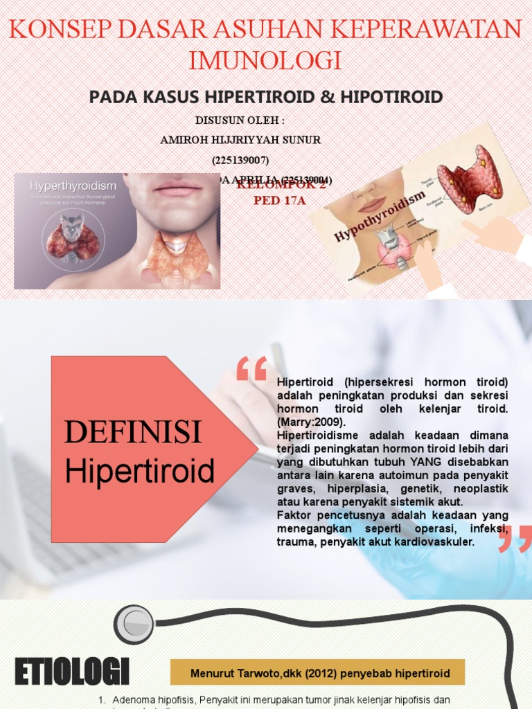 KELOMPOK 2 - EnDOKRIN - Hipertiroid Dan Hipotiroid | PDF