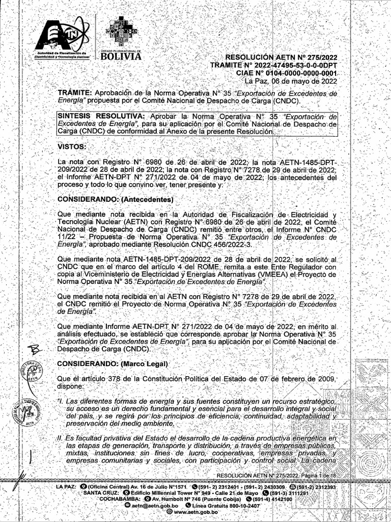 RAE - 275 - 22 - 47495 Scoca 2022 05 11 I | PDF