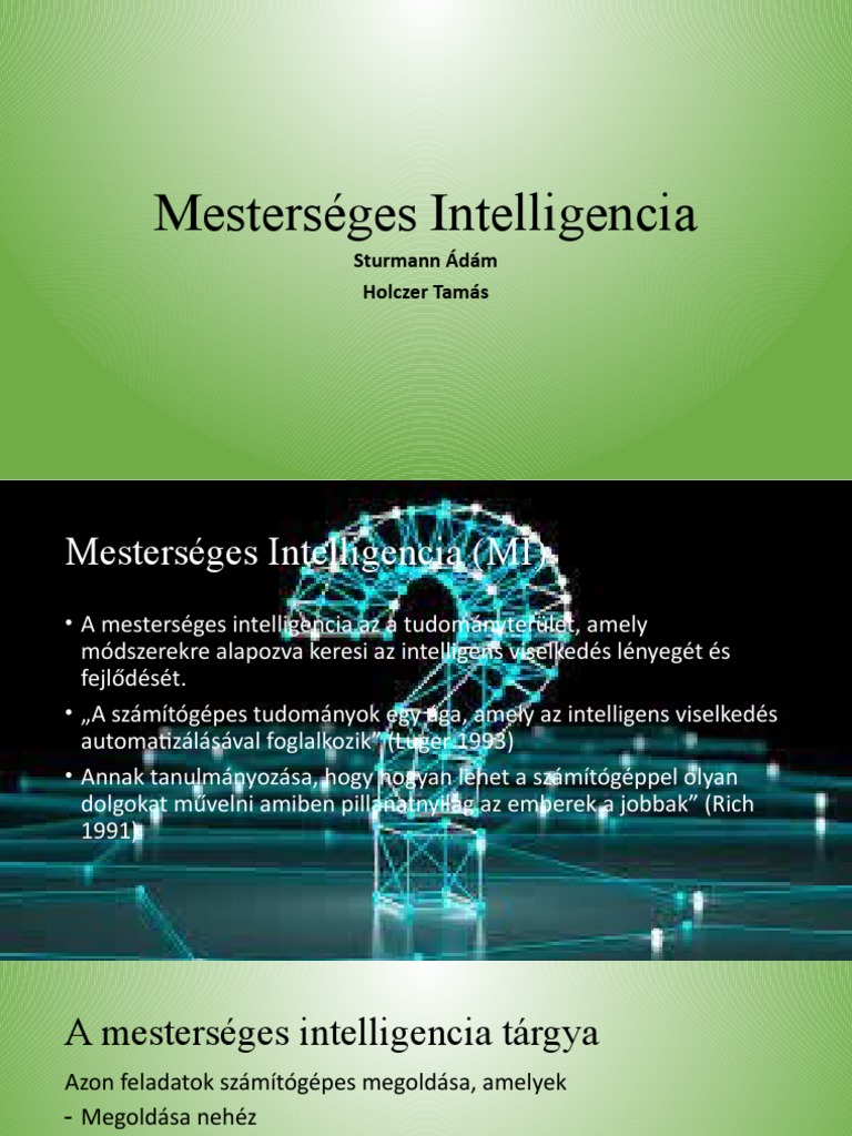 Mesterséges intelligencia | PDF