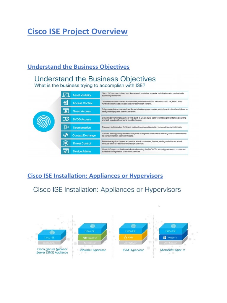 Cisco ISE Project Overview | PDF