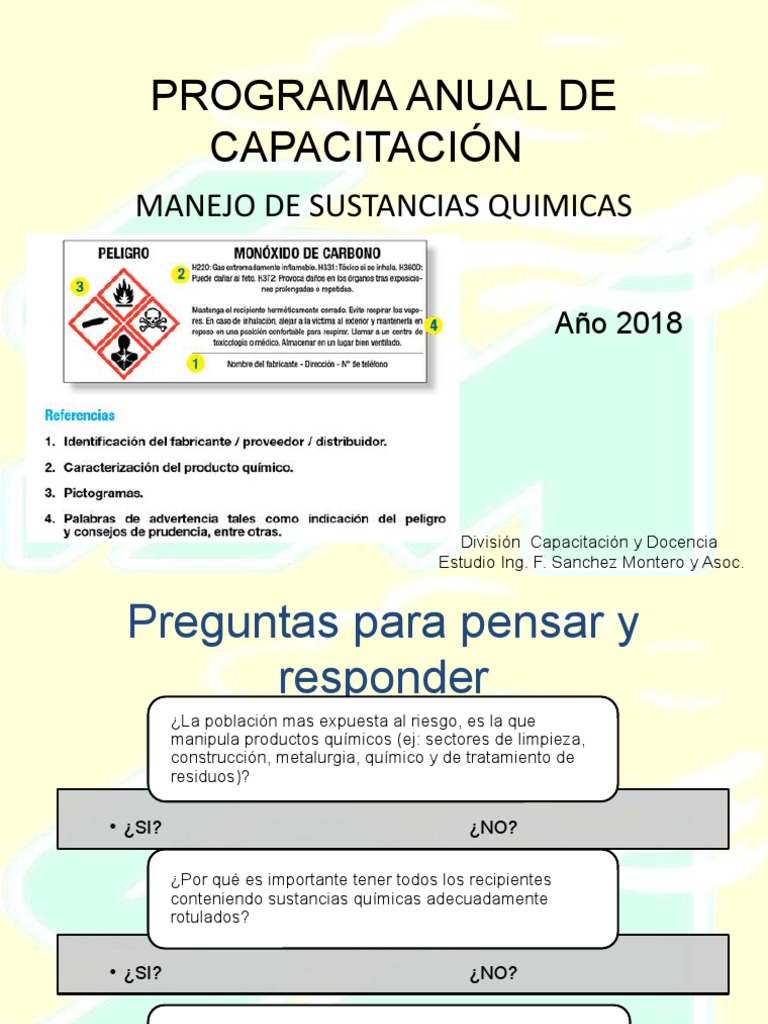 04-Manejo de Sustancias Quimicas | PDF | Residuos | Química