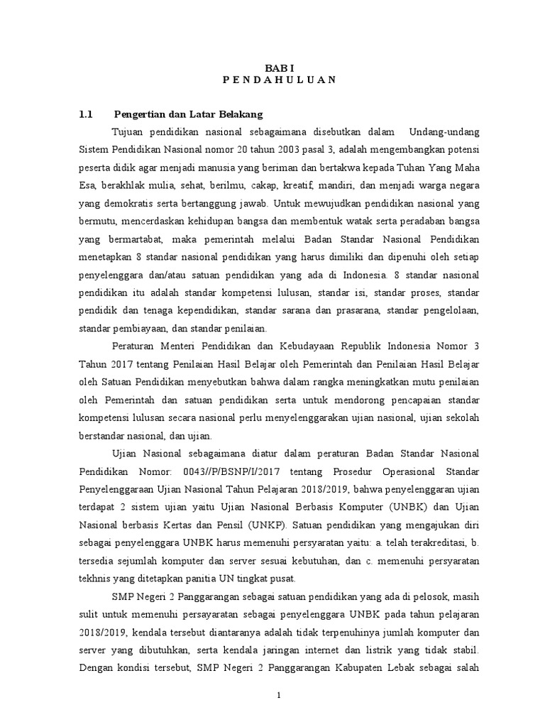 Isi Program Kerja UN | PDF