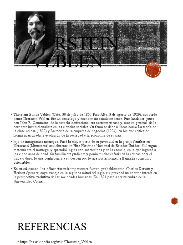 Thorstein Veblen | PDF