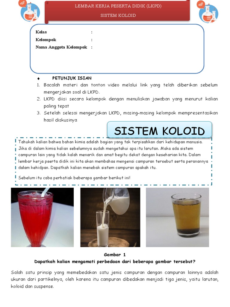 LKPD Koloid | PDF