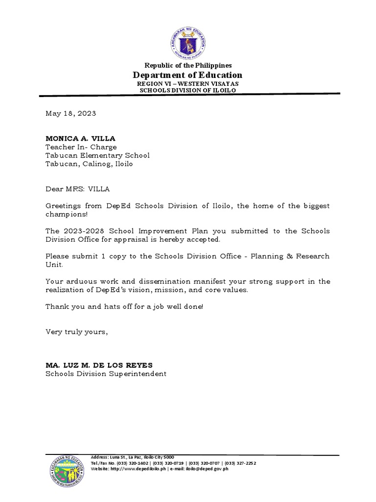 Sip Letter of Acceptance | PDF