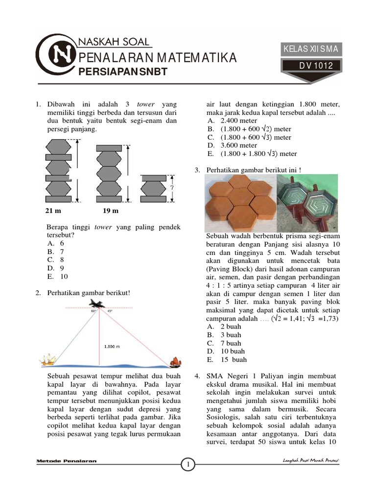1012 - Penalaran Matematika | PDF