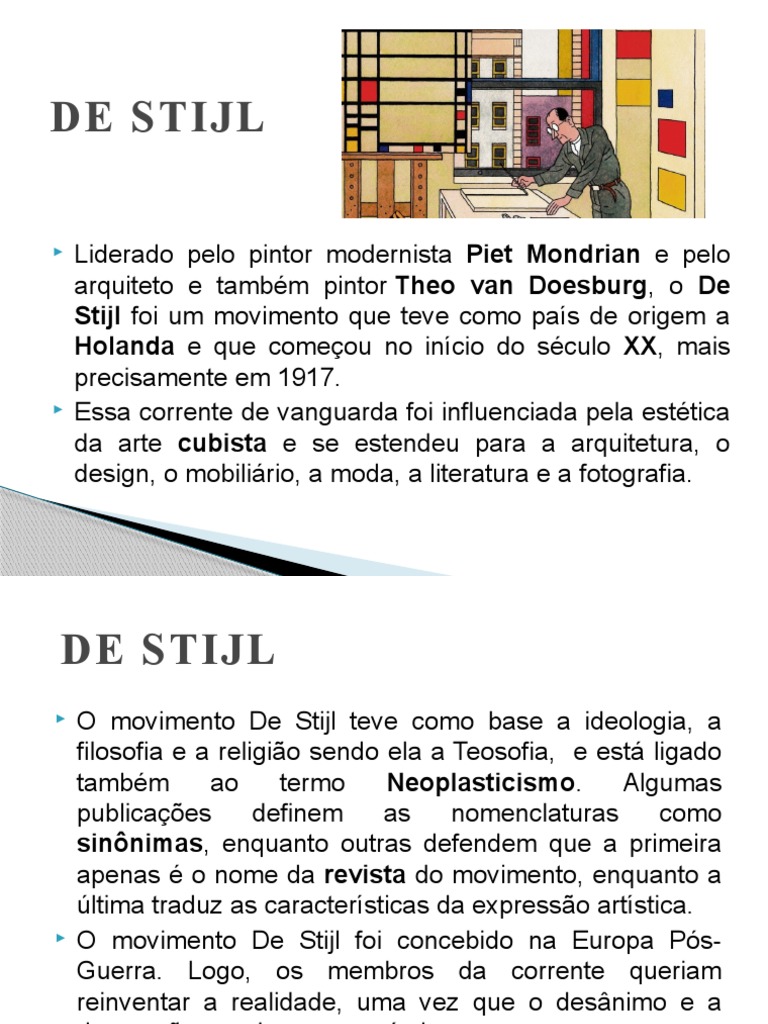 De Stijl | PDF | Estilo | As artes
