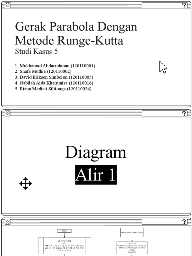 Kelompok 4-Studi Kasus 5-3-Gerak Parabola Dengan Metode Runge Kutta | PDF