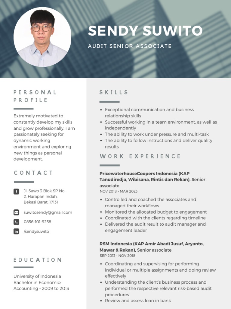 Audit Senior Associate Profile | PDF