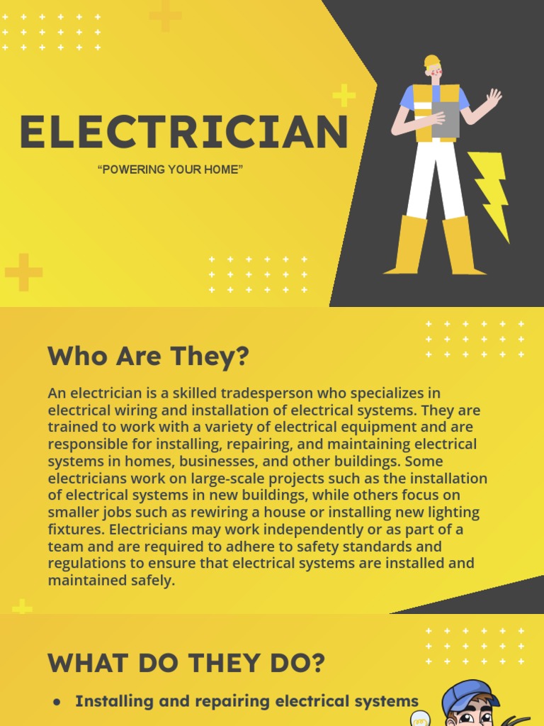 ELECTRICIAN | PDF | Electrician | Apprenticeship