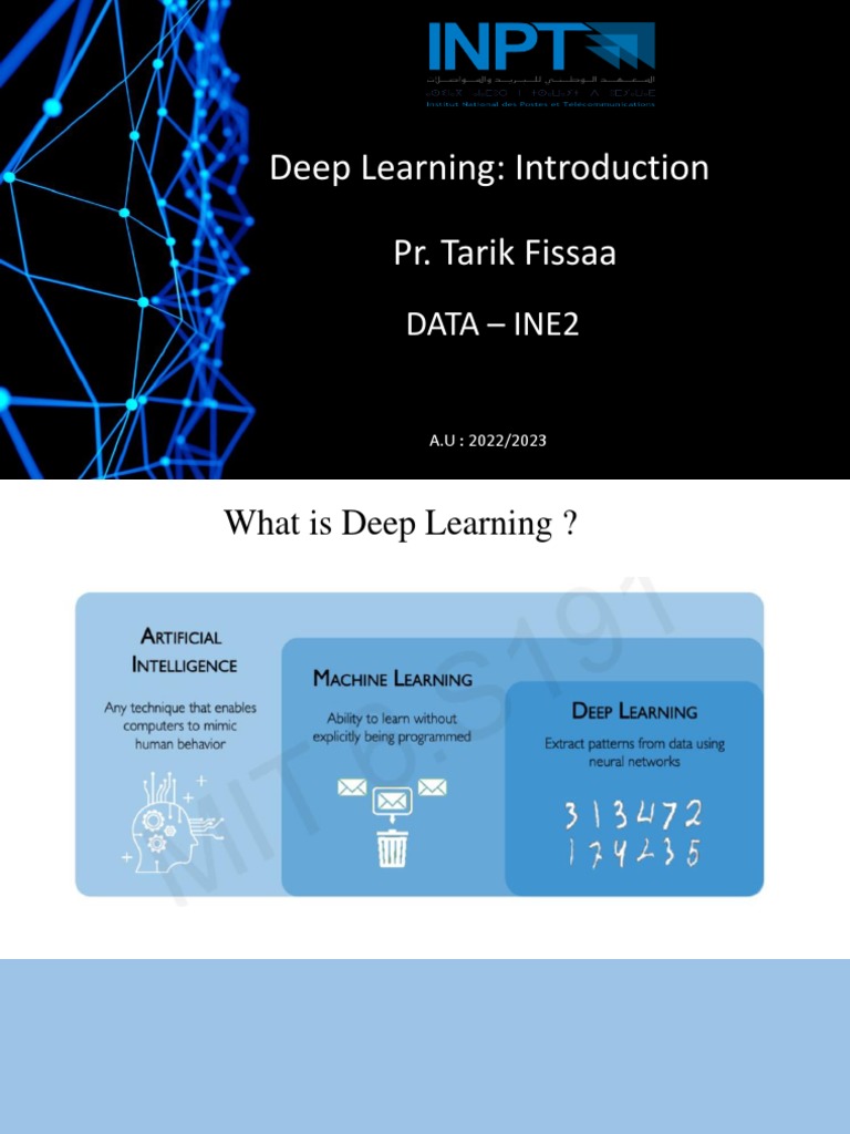DeepLearning L1 Intro | PDF | Artificial Neural Network | Deep Learning