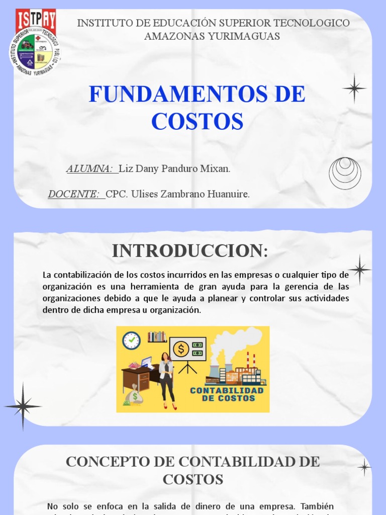 Fundamentos de Costos | PDF | Contabilidad | Contabilidad de costos