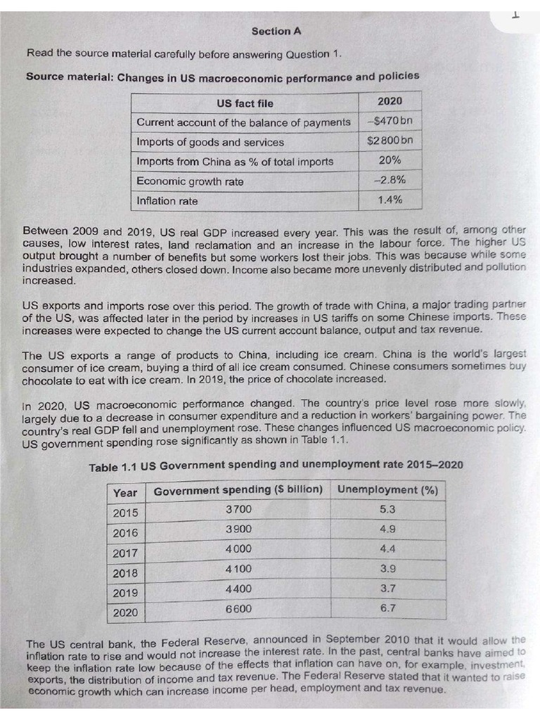 Economics 0455 P2 2023 | PDF