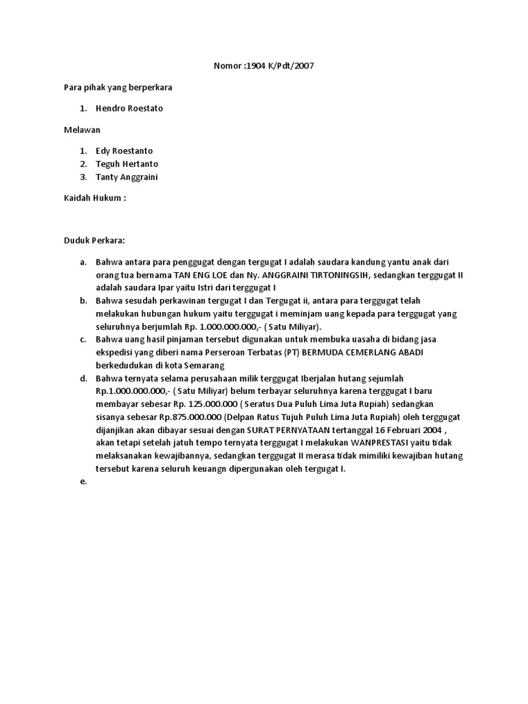 Analisis Yurisprudensi | PDF