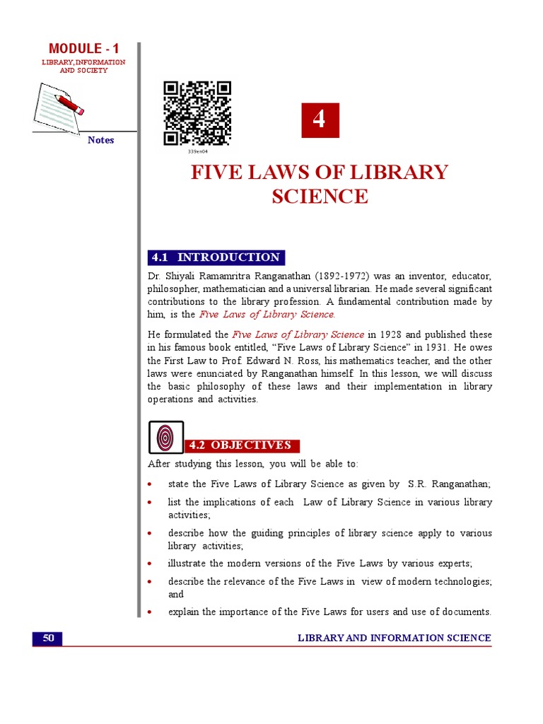LCH 004 | PDF | Libraries | Library Science