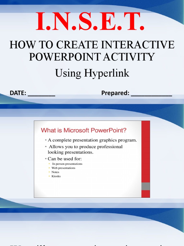 Create Interactive PowerPoint with Hyperlinks | PDF