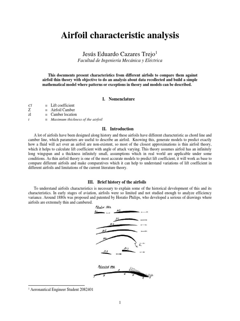 Preparation of Papers For AIAA Journals | PDF | Airfoil | Lift (Force)